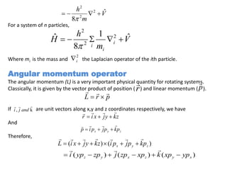 Postulates of quantum mechanics & operators | PPTX