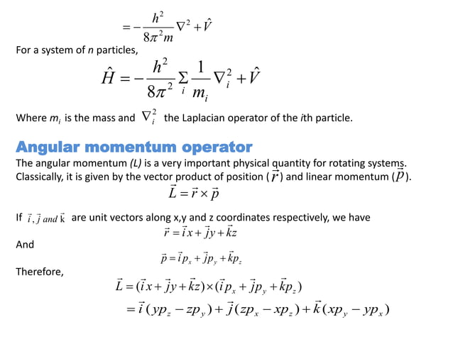 Postulates of quantum mechanics & operators | PPTX
