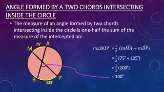 Postulates, theorems, corollaries and laws involving circles | PPTX