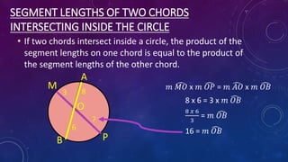 Postulates, theorems, corollaries and laws involving circles | PPTX