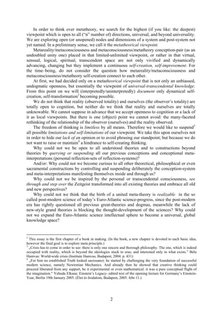 Postulating a Metatheory - 2009 - Csaba Varga | PDF