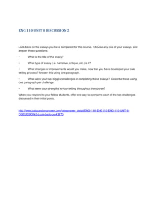 Post university eng 110 | DOCX