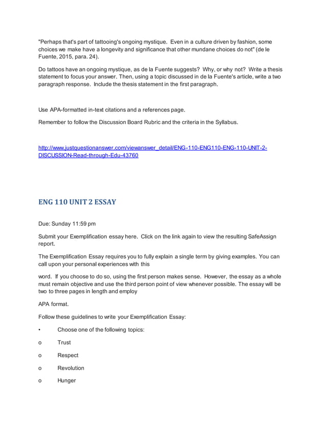 Post university eng 110 | DOCX