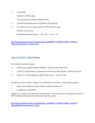 Post university eng 110 | DOCX