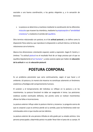 Postura Corporal | PDF