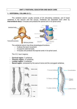 Postural education and back care | DOC