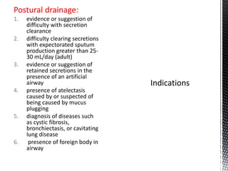 Postural drainage | PPTX