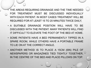 Postural drainage (PD) | PPTX