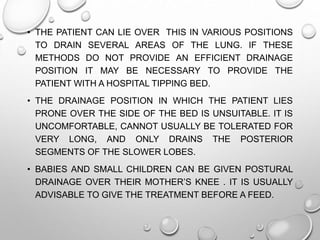 Postural drainage (PD) | PPTX
