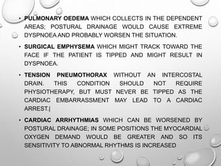 Postural drainage (PD) | PPTX