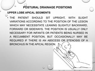Postural drainage (PD) | PPTX
