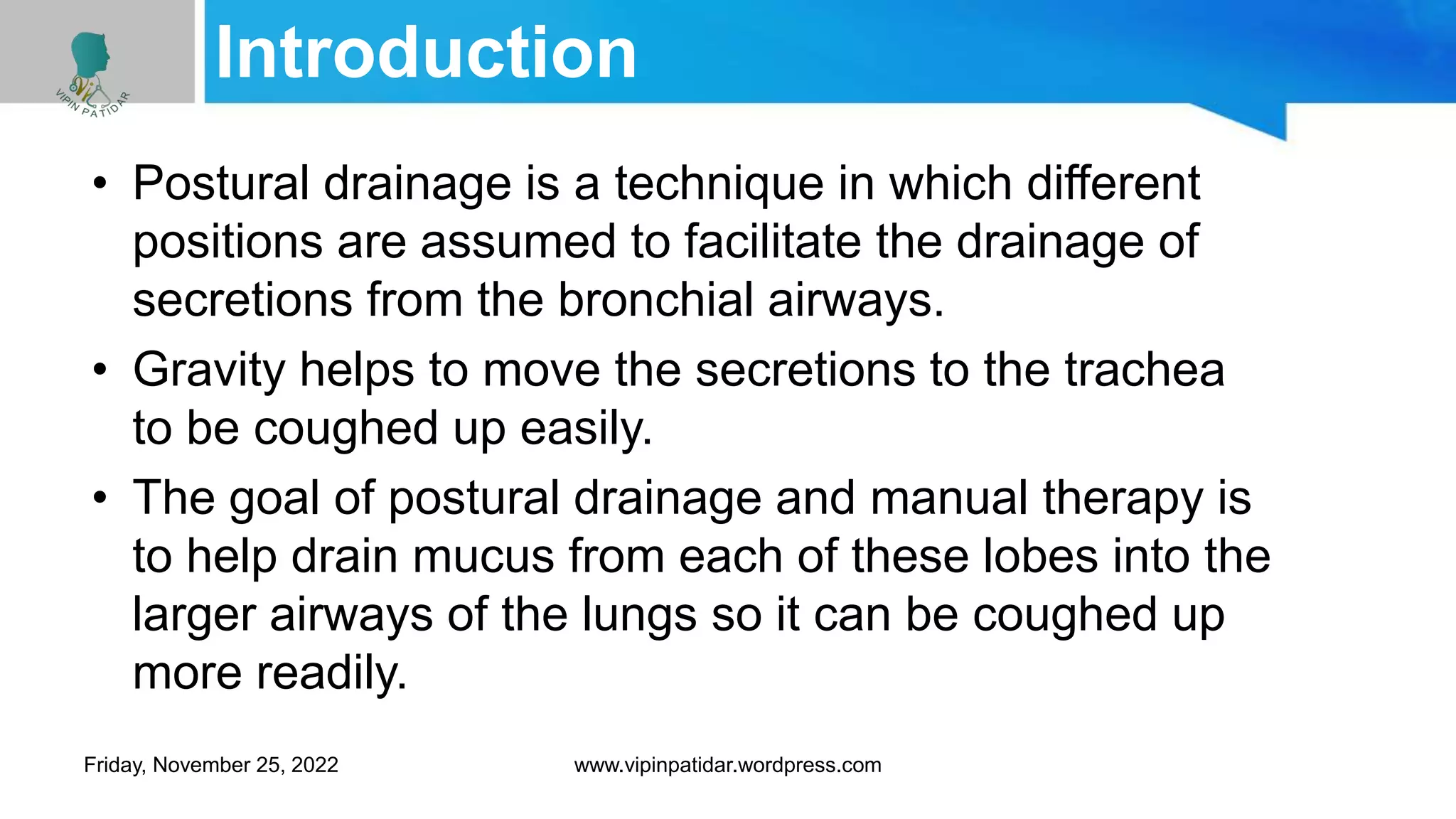 postural drainage | PPTX