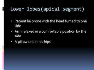 Postural Dranage Physiotherapy | PPTX