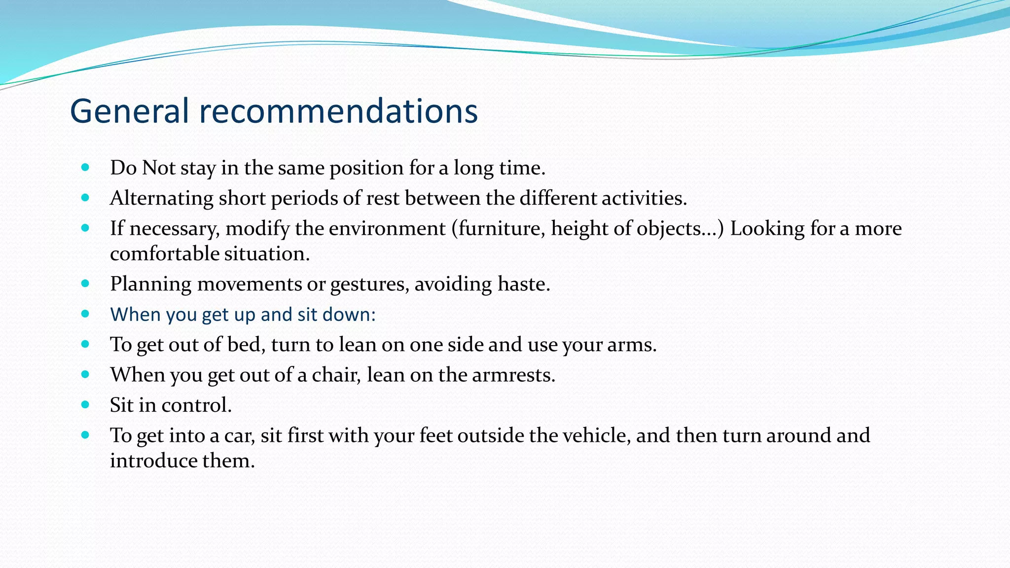 Postural hygiene | PPTX