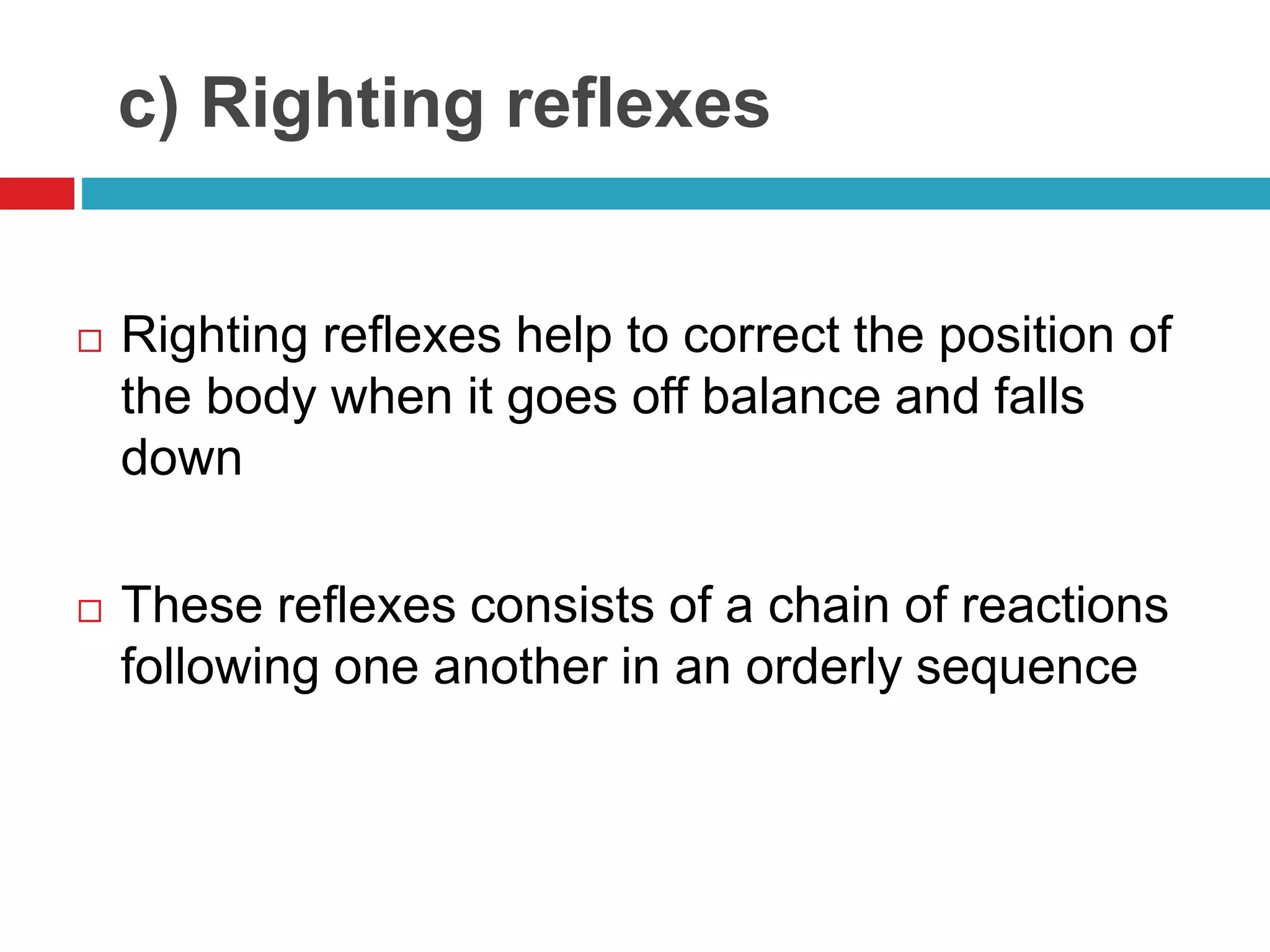 Postural reflexes copy | PPTX