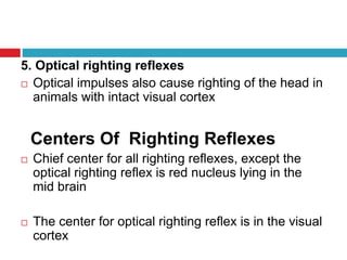 Postural reflexes copy | PPTX