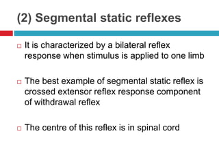 Postural reflexes copy | PPTX