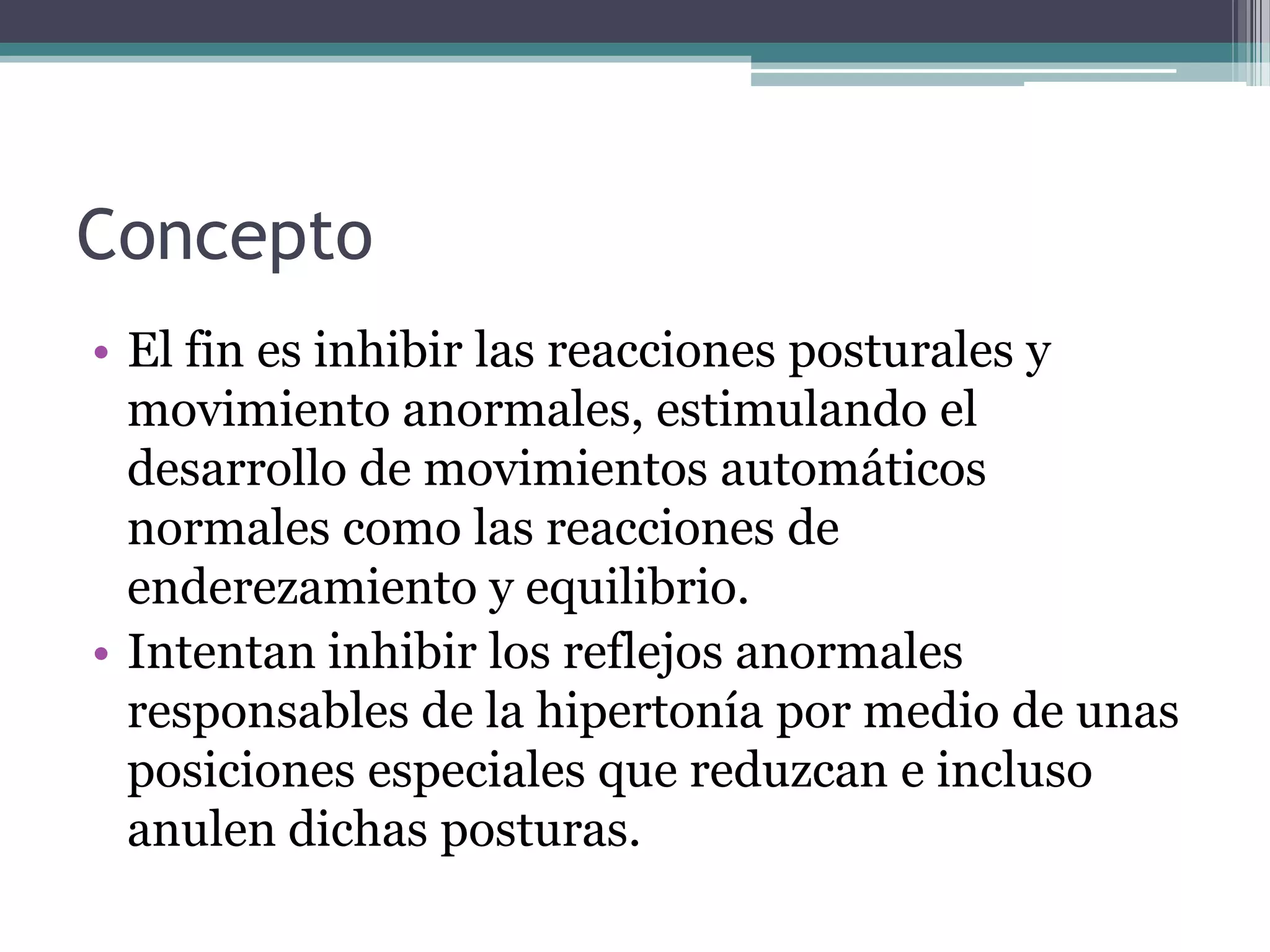Posturas inhibitorias de reflejos patológicos. | PPTX