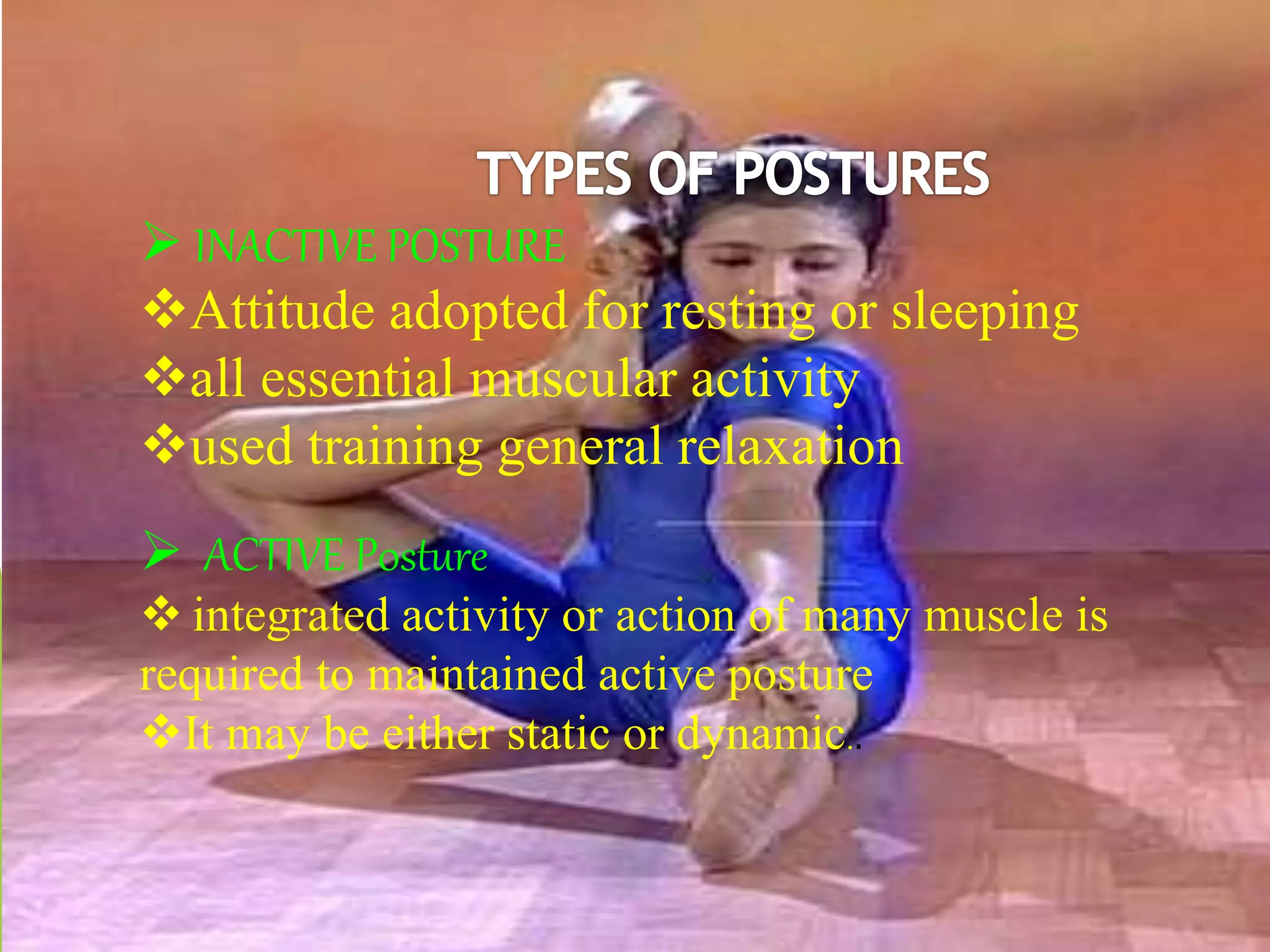 Posture and different bad postures | PPT