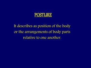 Posture | PPTX | Physical Therapy | Wellness