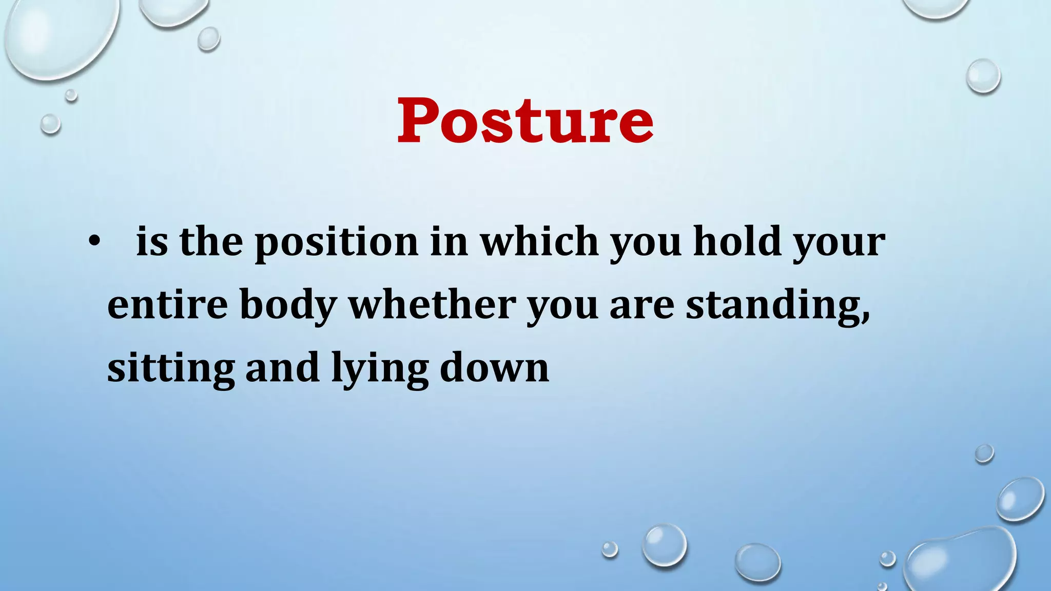 Posture | PPTX