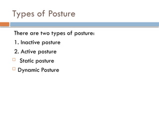 posture by ar Malik for special population | PPTX