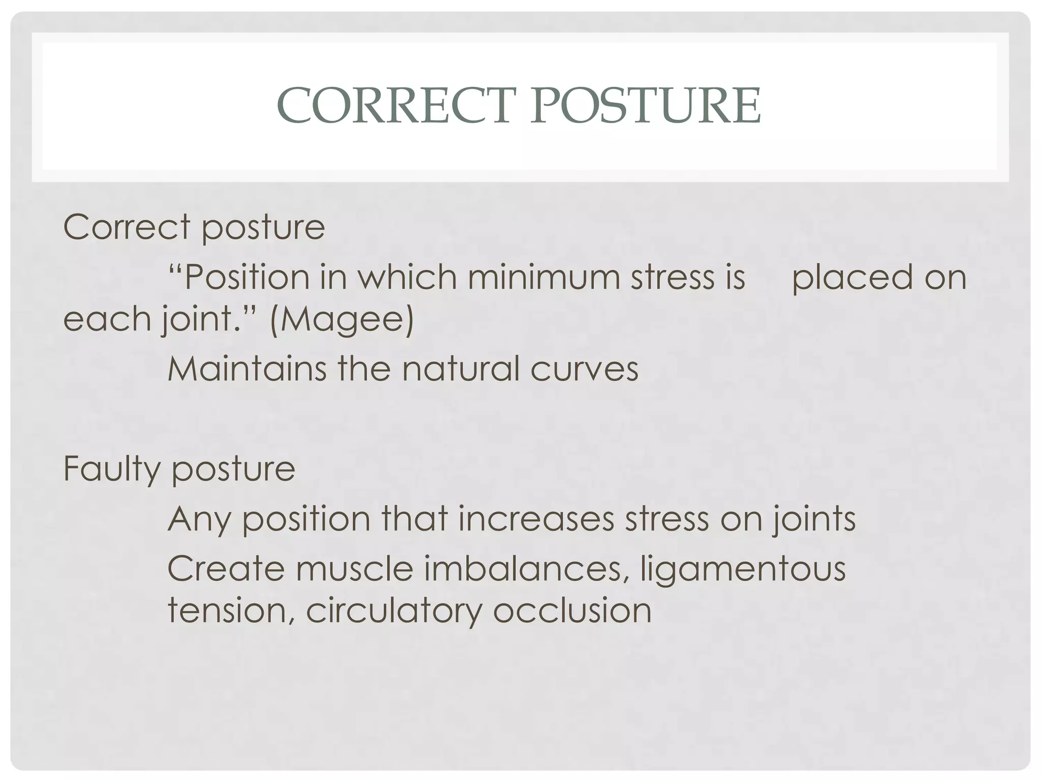 Posture analysis | PPTX