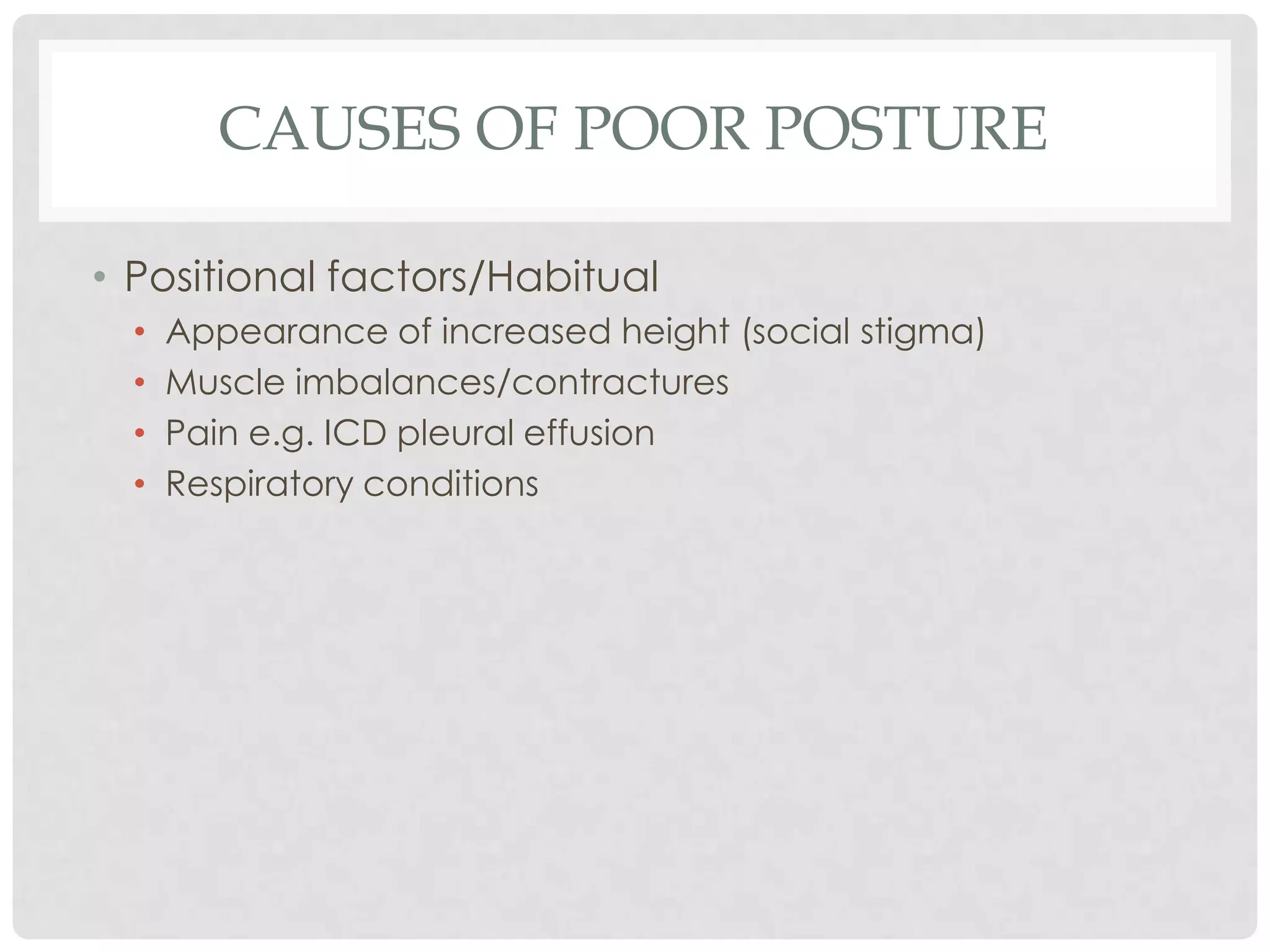 Posture analysis | PPTX