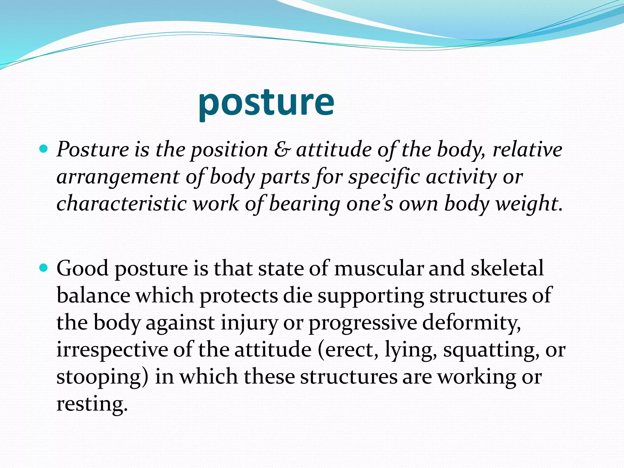 Posture Analysis In Biomechanics | PPTX