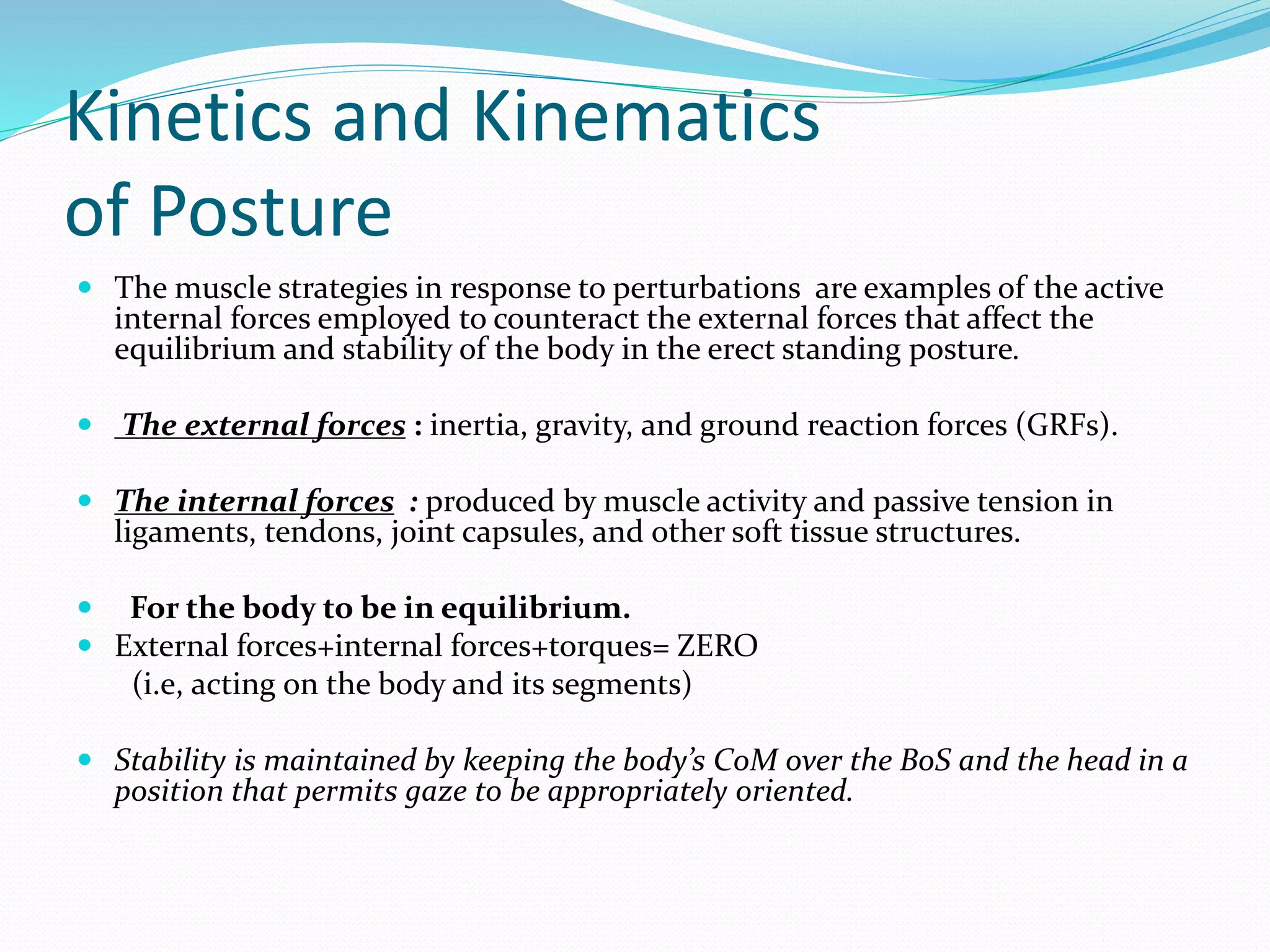 Posture Analysis In Biomechanics | PPTX