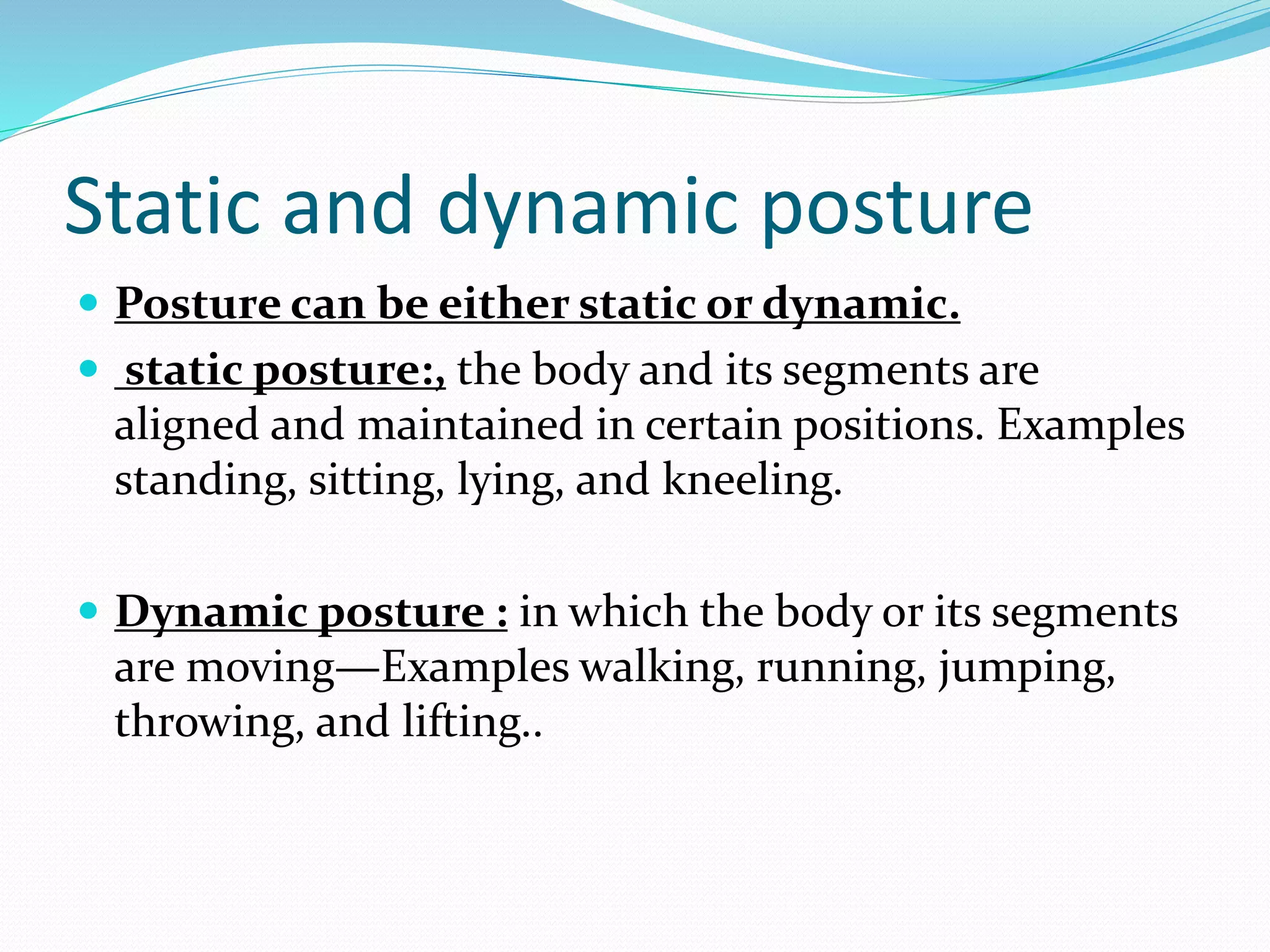 Posture Analysis In Biomechanics | PPTX