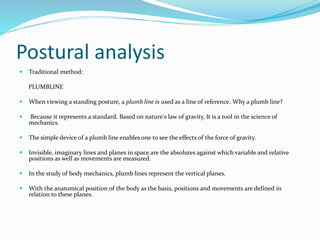 Posture Analysis In Biomechanics | PPTX