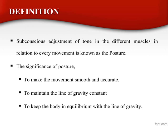 Posture and equilibrium | PPTX