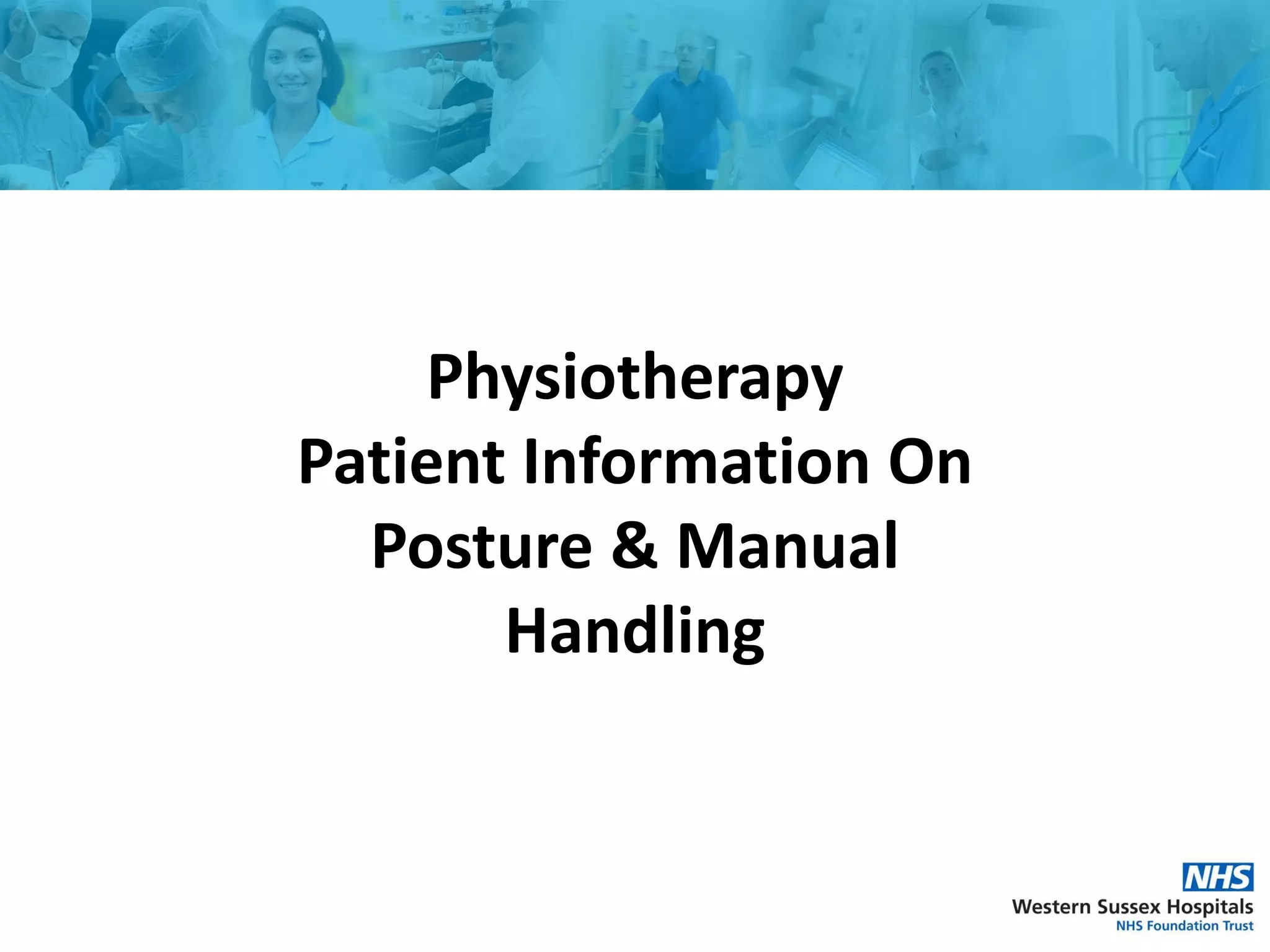 Posture and manual handling | PDF