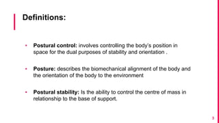 Neurophysiology of Posture and movement | PPTX