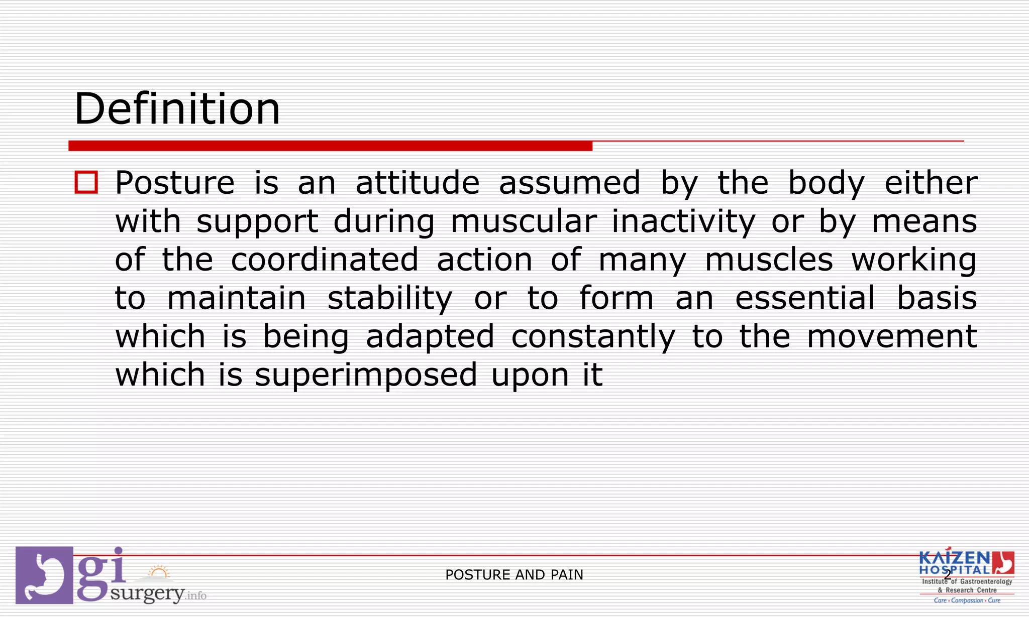 POSTURE AND PAIN - Gisurgery.info