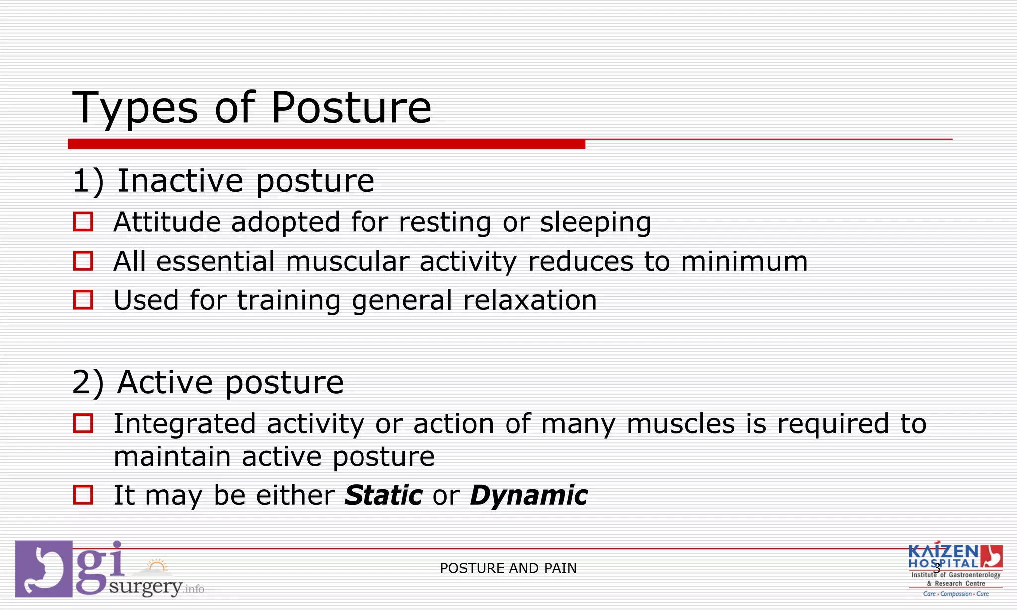 POSTURE AND PAIN - Gisurgery.info