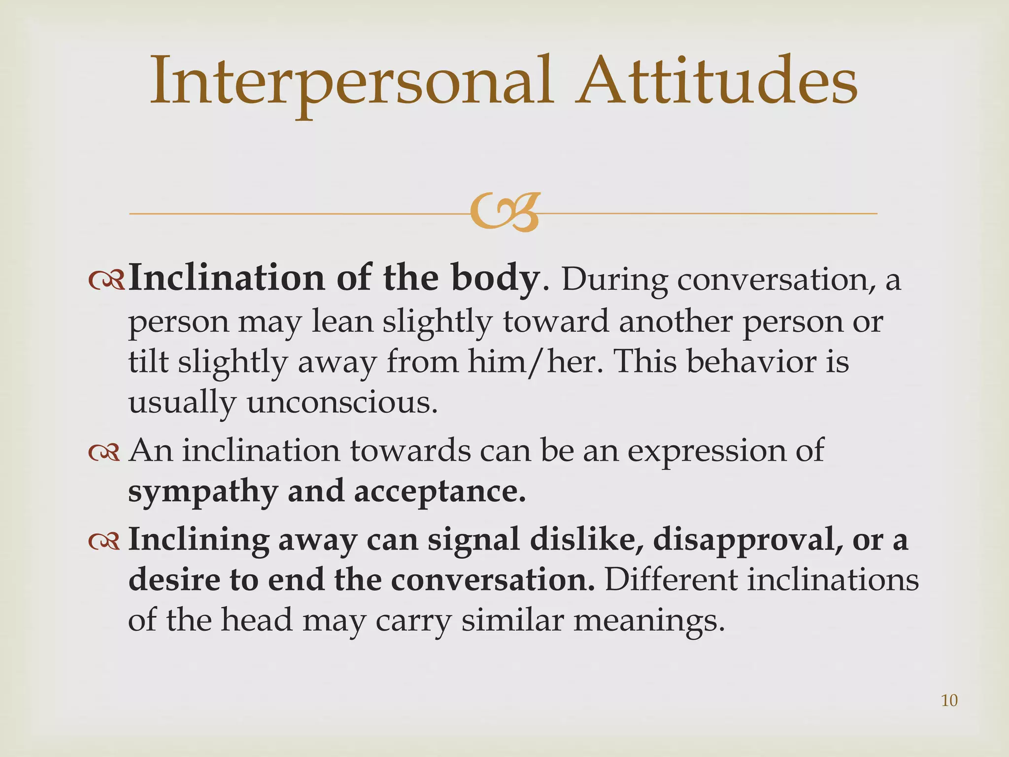 Interpreting Body Language - Posture Behavior | PPTX