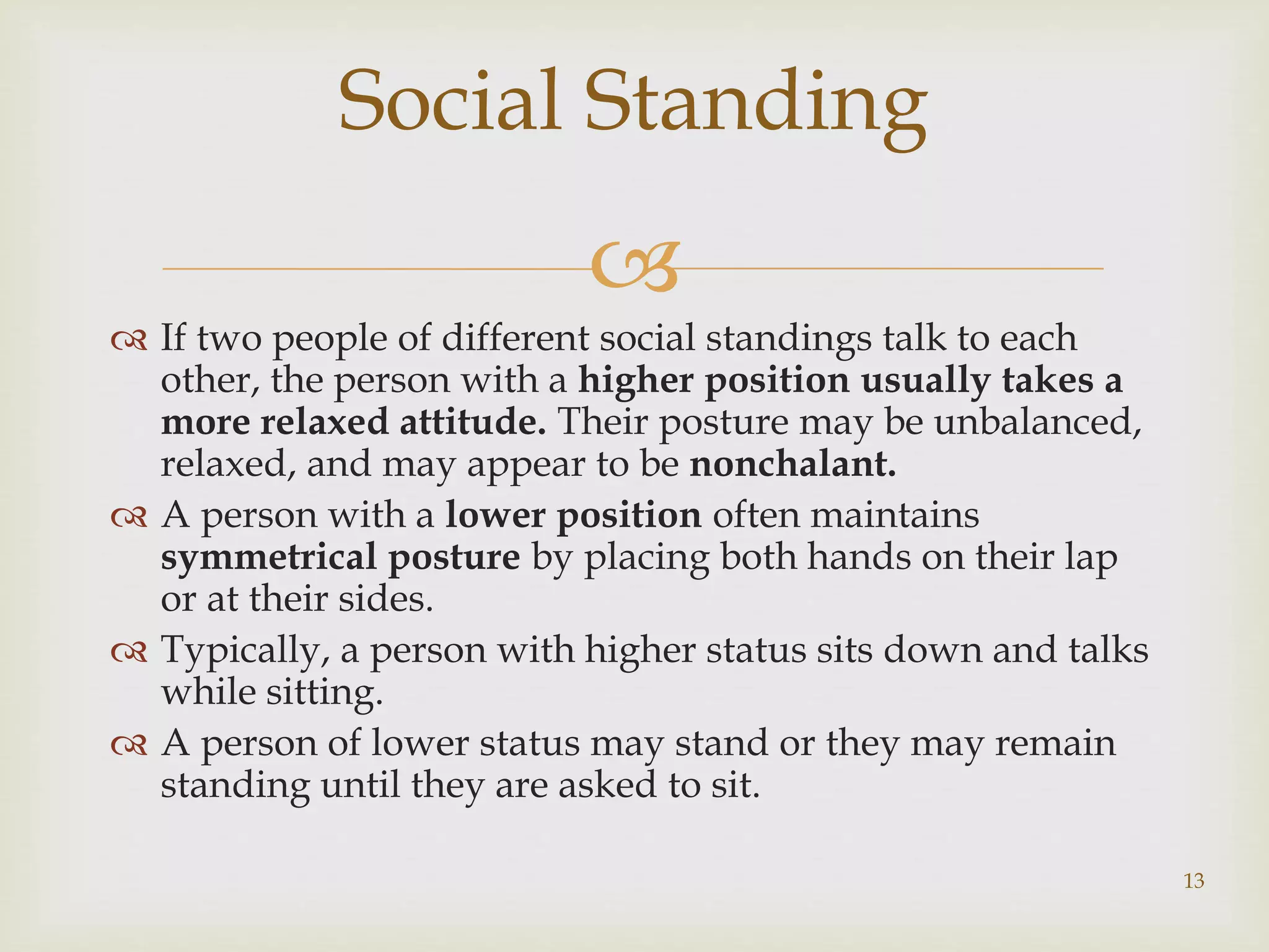 Interpreting Body Language - Posture Behavior | PPTX