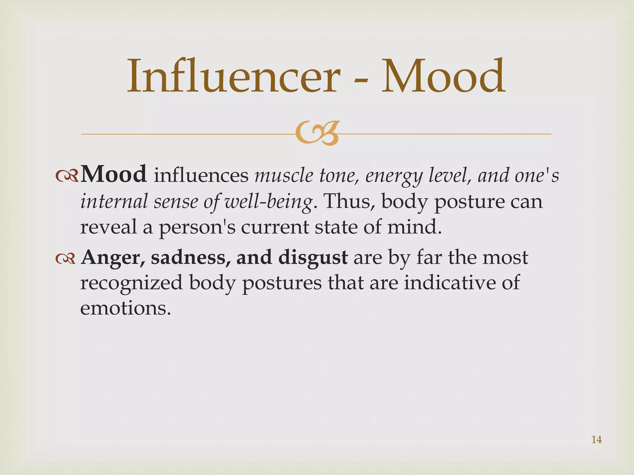 Interpreting Body Language - Posture Behavior | PPTX