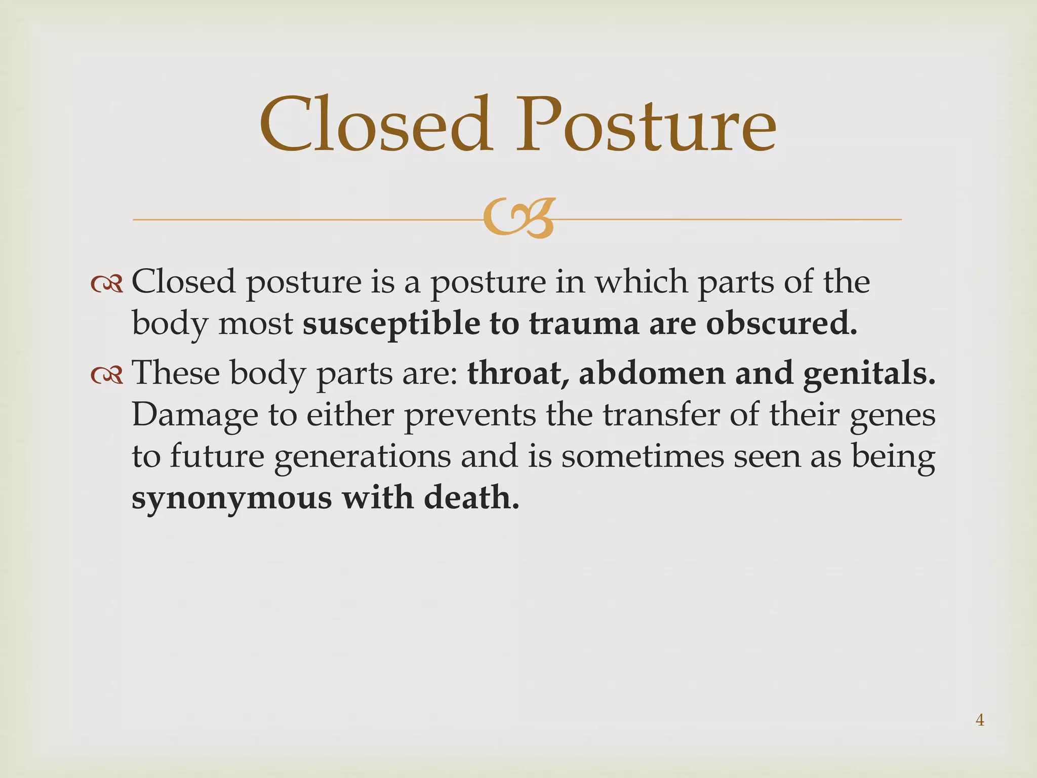 Interpreting Body Language - Posture Behavior | PPTX