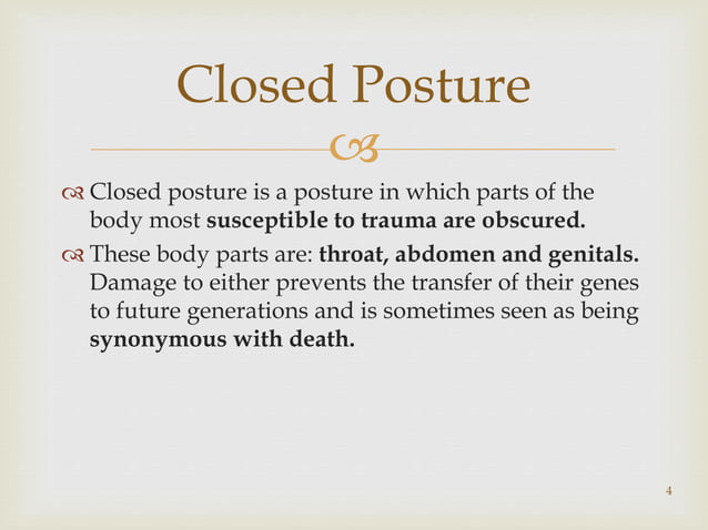 Interpreting Body Language - Posture Behavior | PPTX