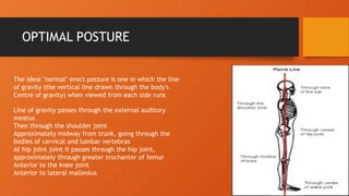 Posture dynamics biomechanics of posture | PPTX