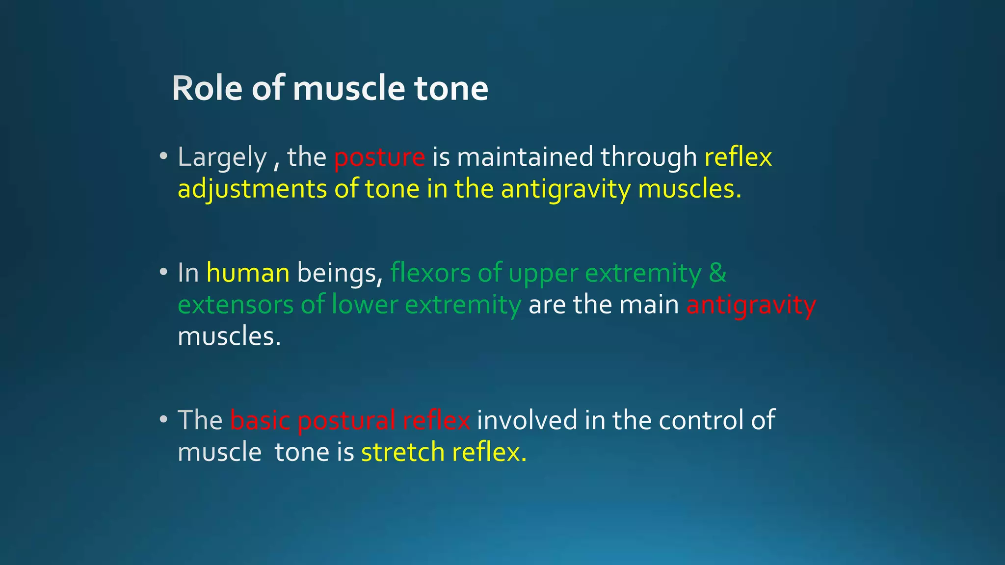 Postural reflexes Physiology | PPTX