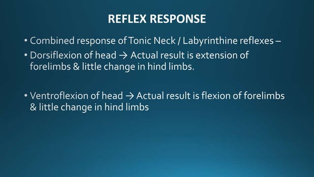 Postural reflexes Physiology | PPTX