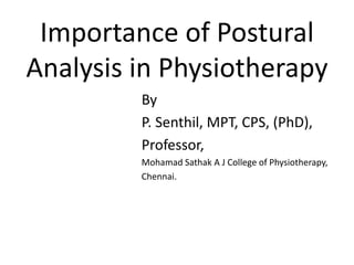 Postural analysis | PPTX
