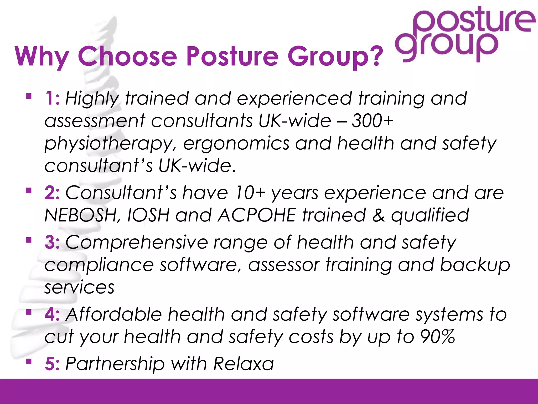 Posture Group Online Workstation Assessments Online DSE Workstation ...