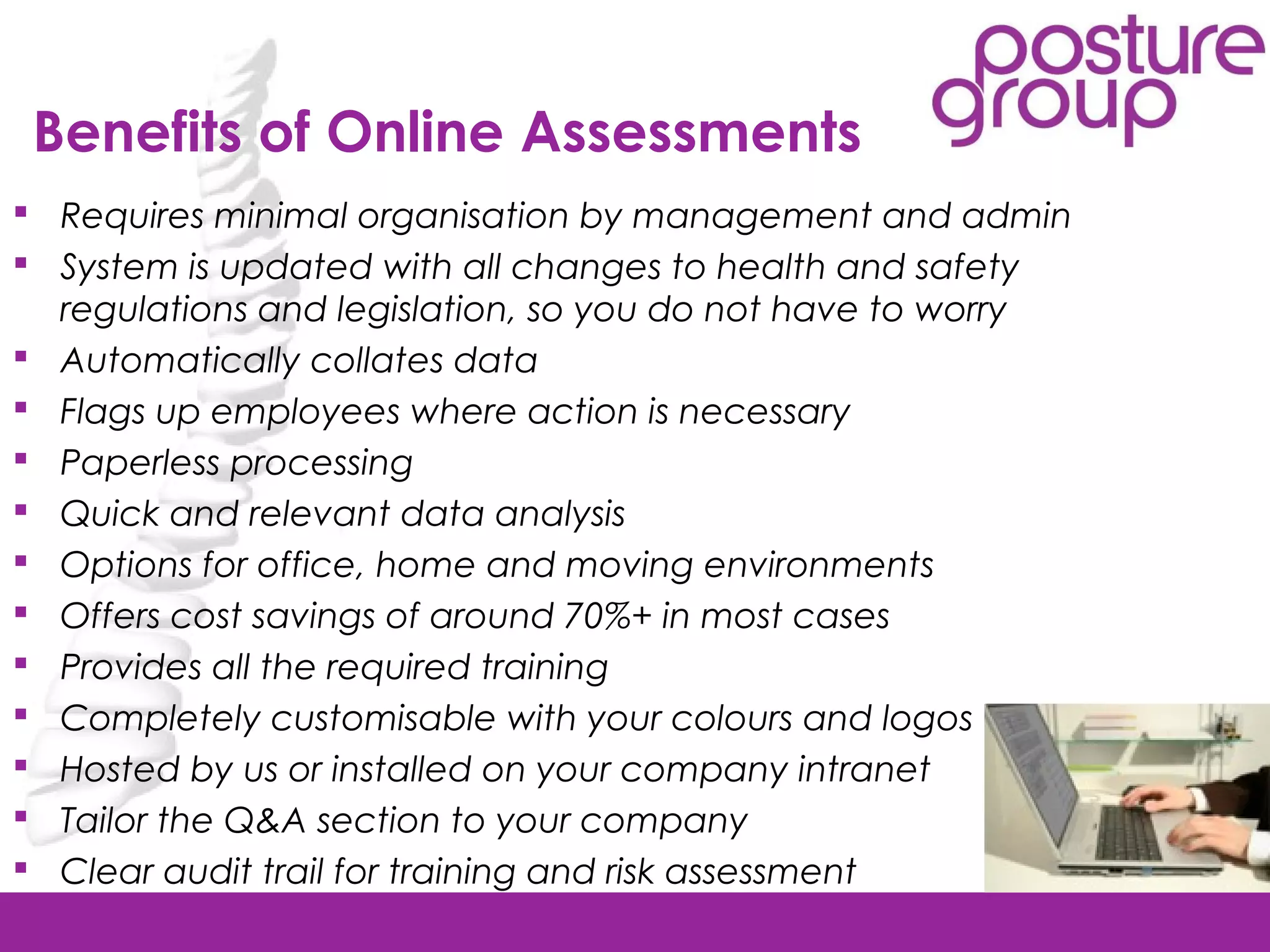 Posture Group Online Workstation Assessments Online DSE Workstation ...