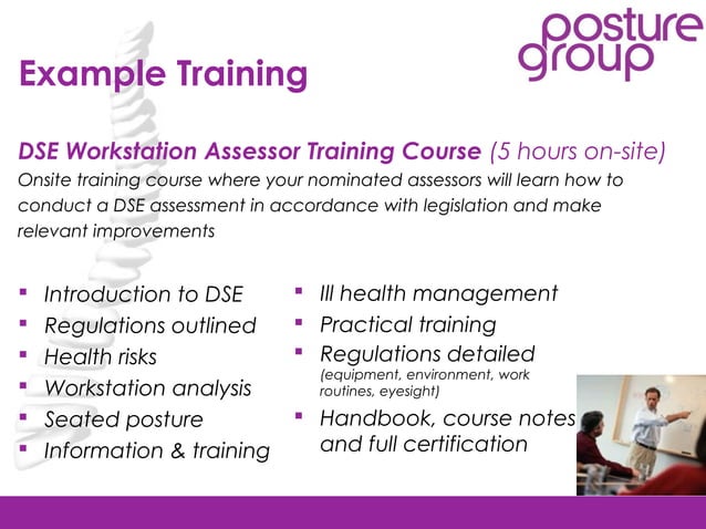 Posture Group Online Workstation Assessments Online DSE Workstation Assessments | PPT