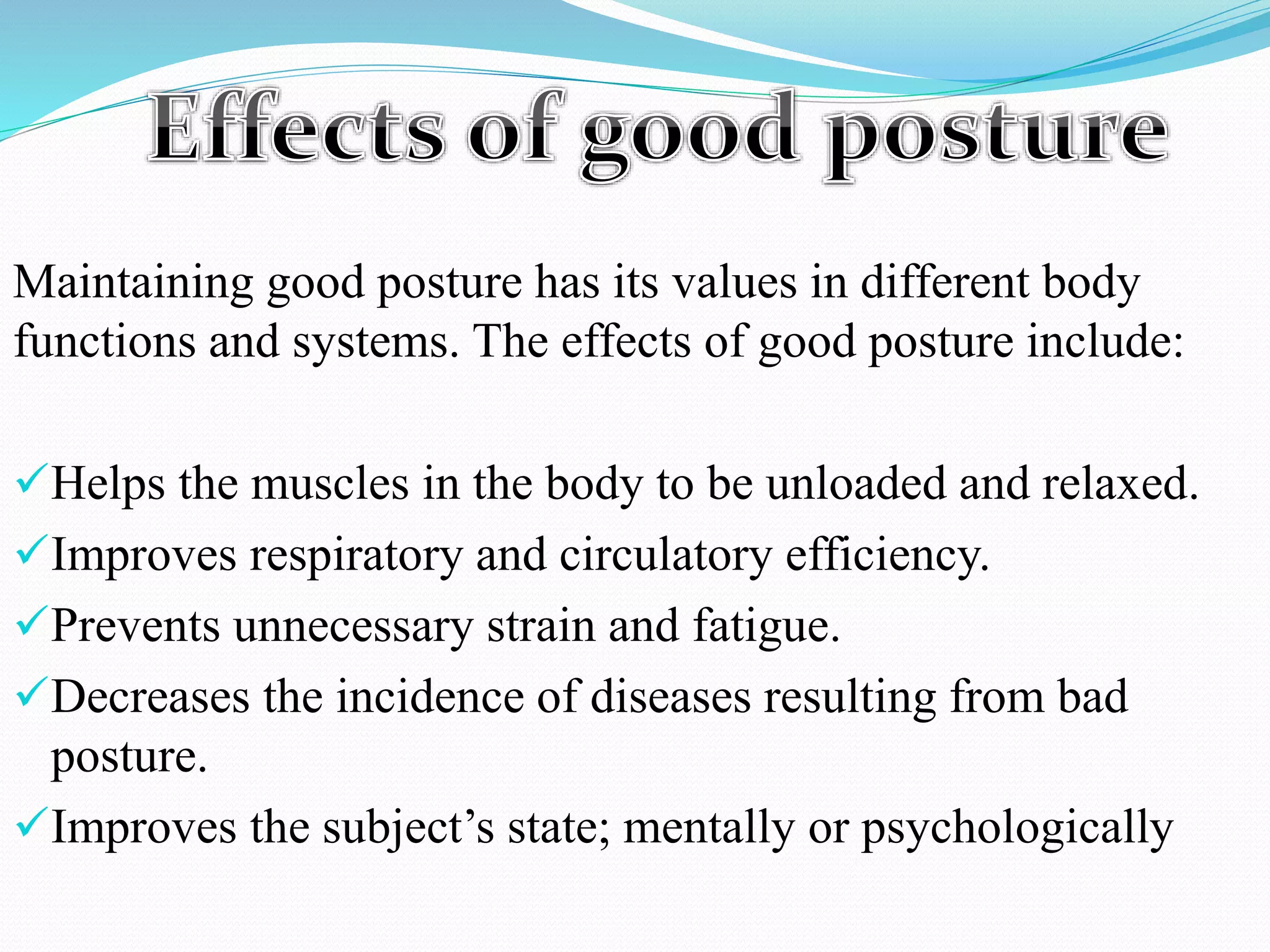 Posture presentation: An Important point in personal development | PPTX